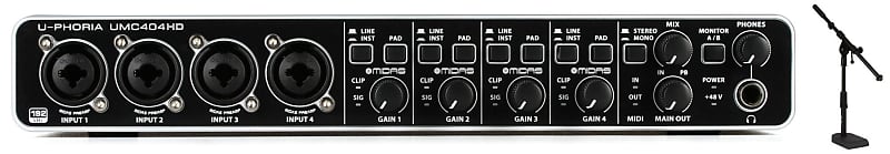 Behringer U-Phoria UMC404HD USB Audio Interface Bundle with | Reverb