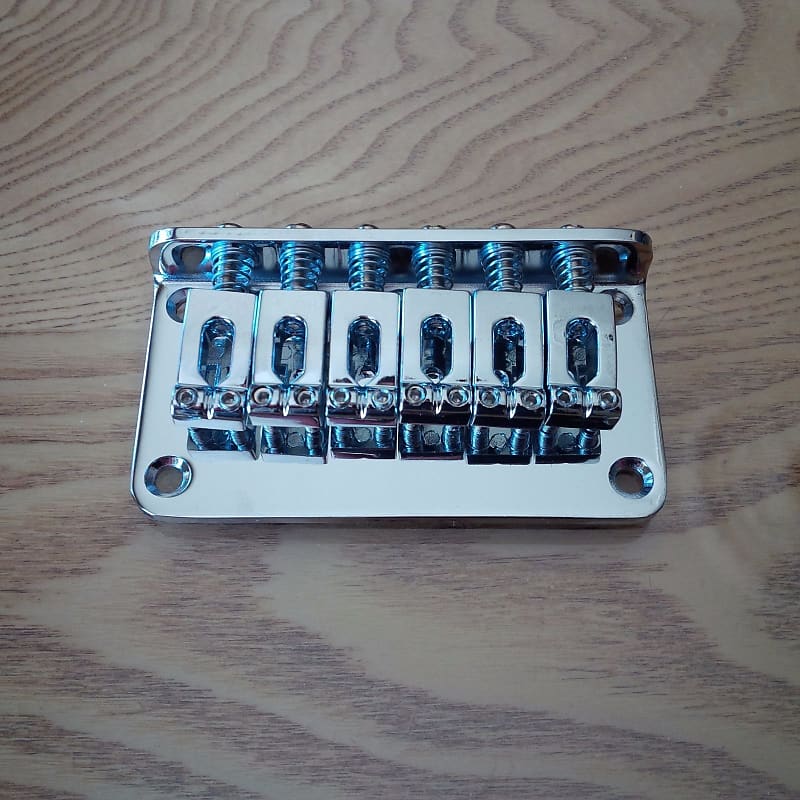 78mm Fixed Hardtail Guitar Bridge Chrome | Reverb