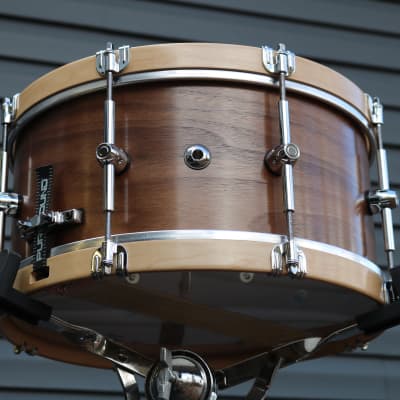 HHG Drums Pennsylvania Walnut snare drum with maple hoops | Reverb