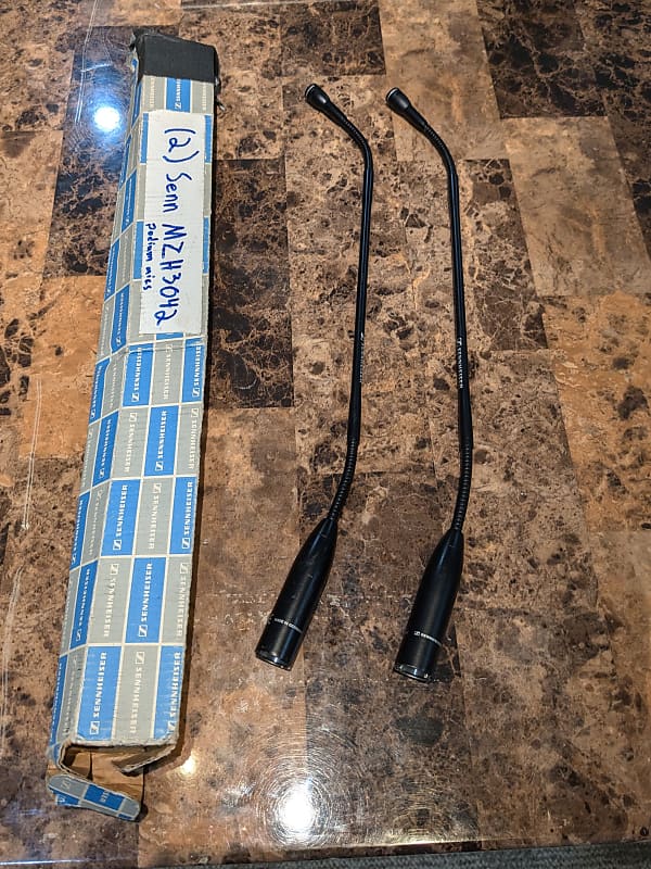 Lot of Two Sennheiser MZH 3042 Microphone Gooseneck 2017 - | Reverb