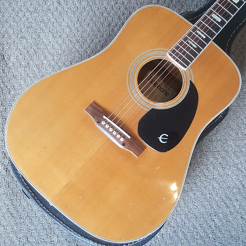 Epiphone FT-550 Excellente 1970s Natural | Reverb