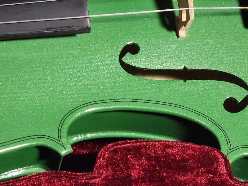 No Name 4/4 Metallic Green Violin 2020's - with Case and Bow | Reverb