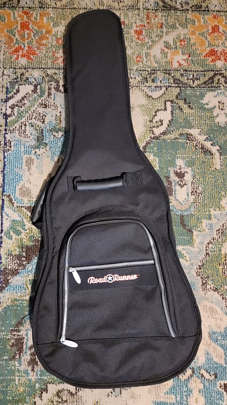 Road Runner Padded Electric Guitar Gig Bag KGRR007 - Black | Reverb