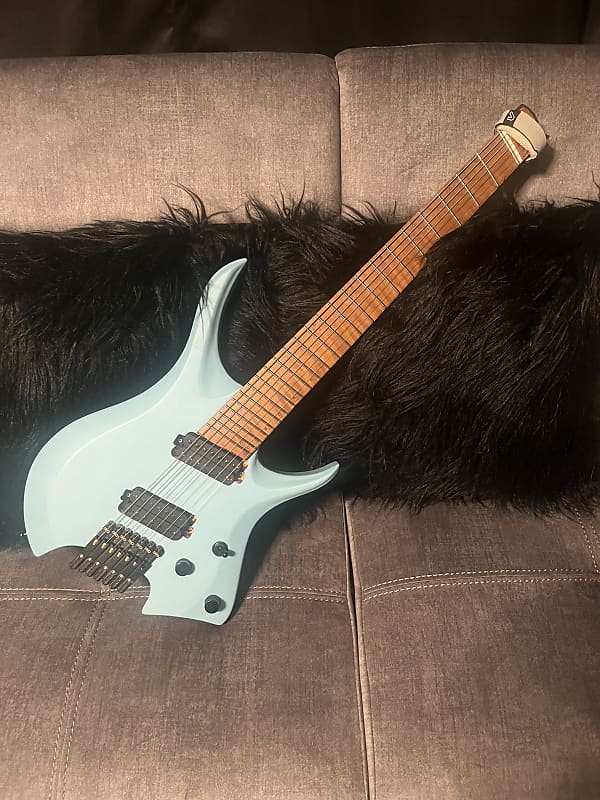 NK Guitars 7-String headless 2022 - Mat Electric Blue | Reverb