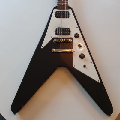 Epiphone Flying V 2000 black Korean Samick factory | Reverb