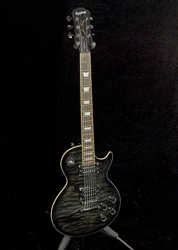 Epiphone Les Paul Limited Edition 1999 - Transparent Black | Reverb