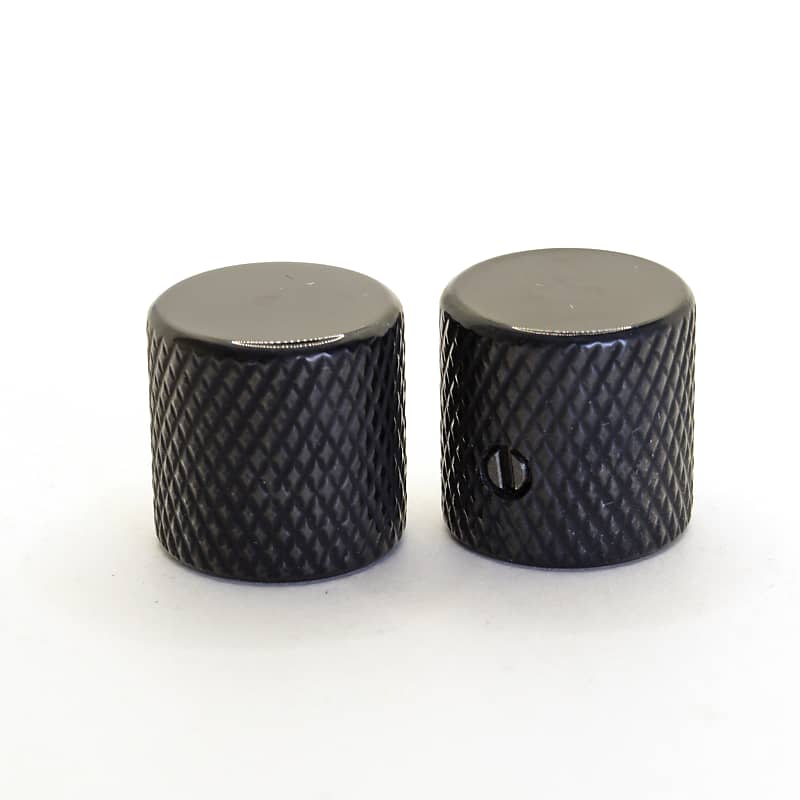 Folsom Black Flat Top Tele Knobs Set of 2 | Reverb