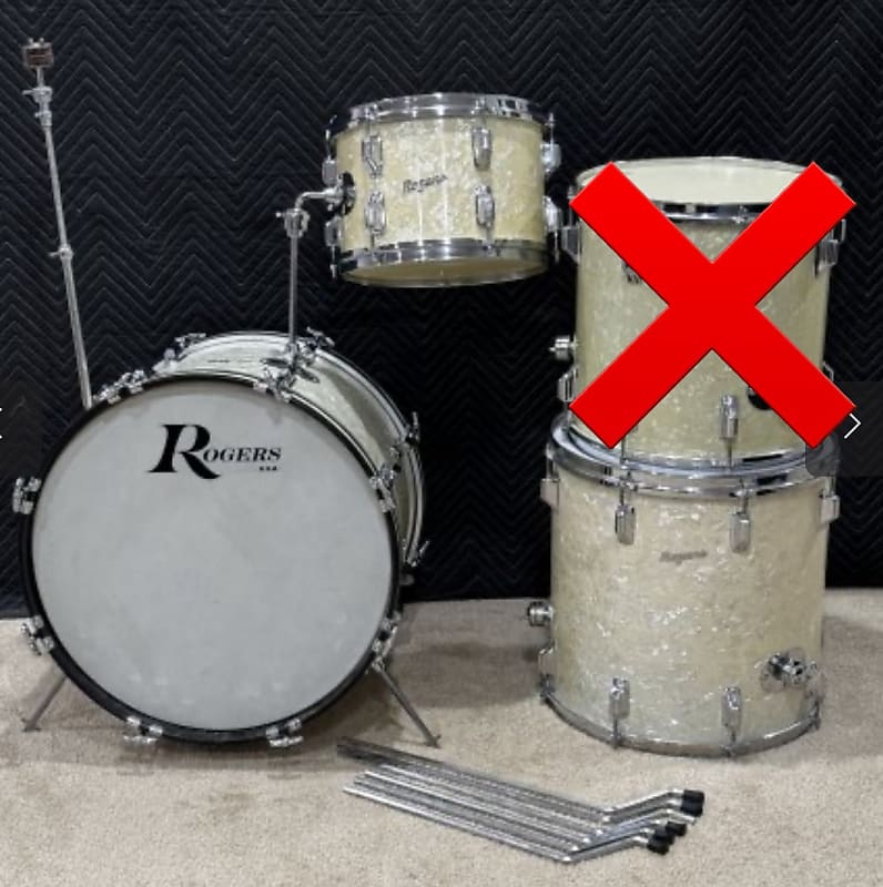 Rogers 20/12/16 Headliner Configuration Holiday Shells, | Reverb