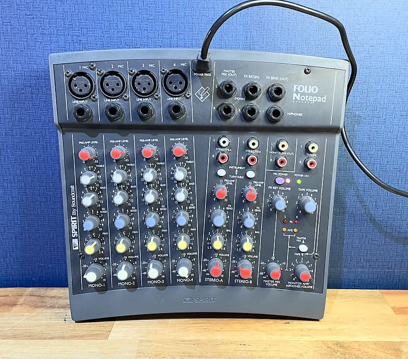 [Excellent] Soundcraft Spirit Folio Notepad Mixer | Reverb