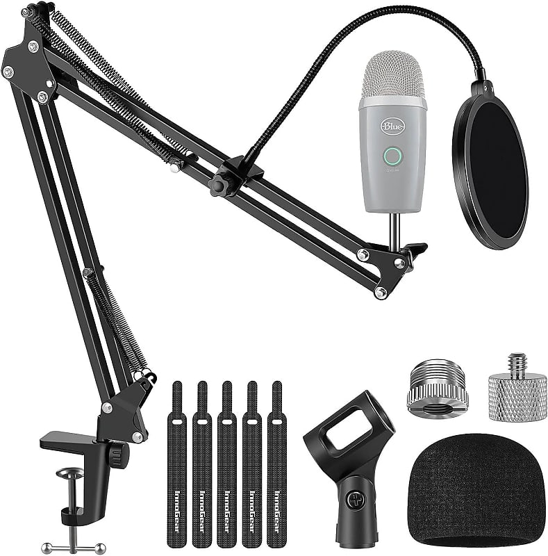Microphone Stand, Adjustable Mic Stand Set for Blue Yeti Nano | Reverb