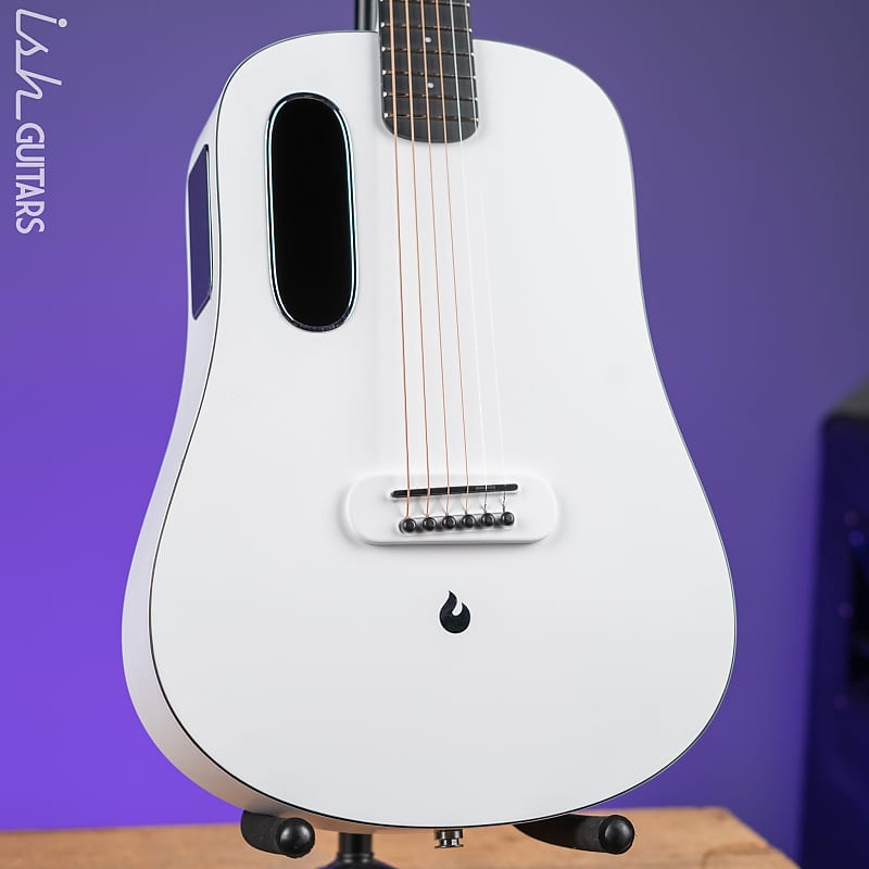 Lava Music Blue Lava Touch Smart Acoustic Guitar Sail White | Reverb