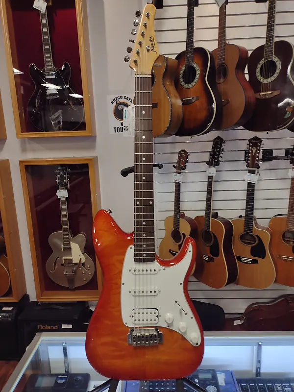 Alvarez Strat Style Electric Guitar - Transparent tangerine | Reverb