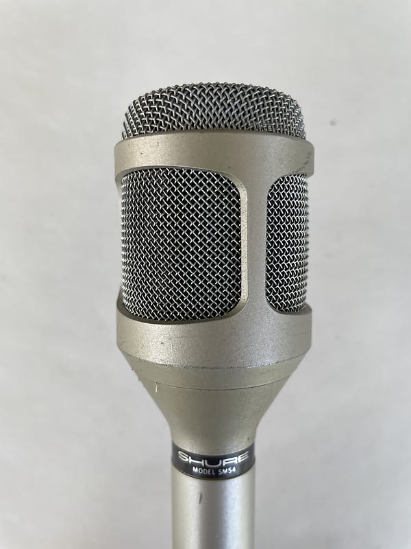 Shure SM54 Vintage Dynamic Microphone 70s - 80s - Silver | Reverb