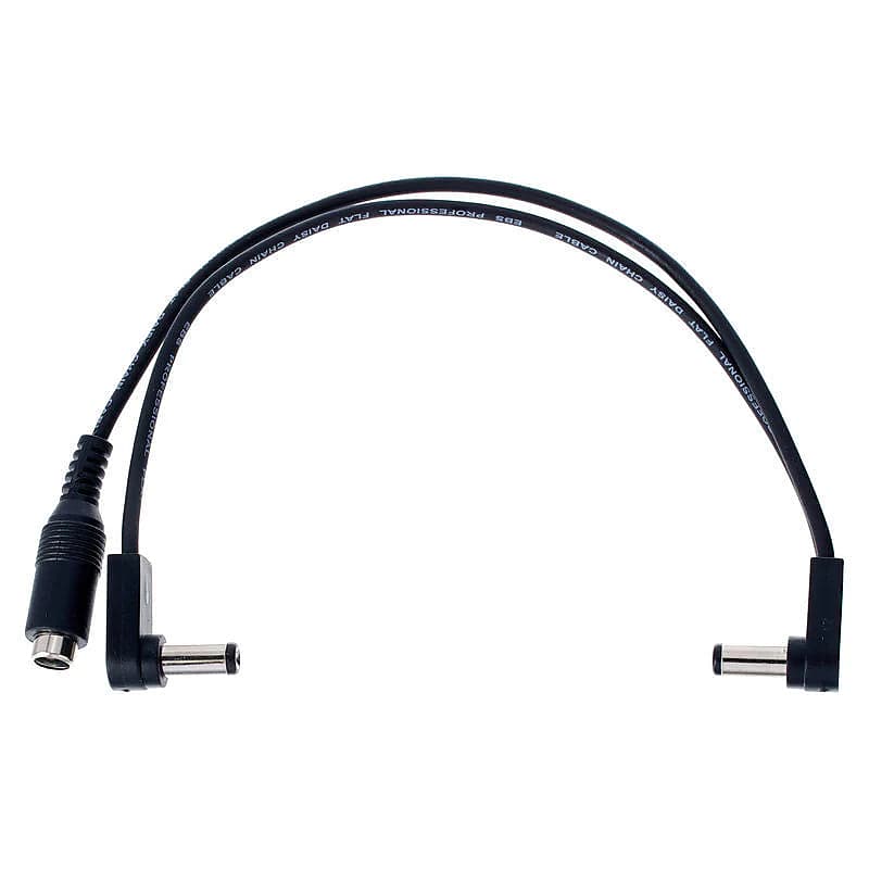 EBS DC-2-90F Angled Flat DC Split Cable 1-2 | Reverb