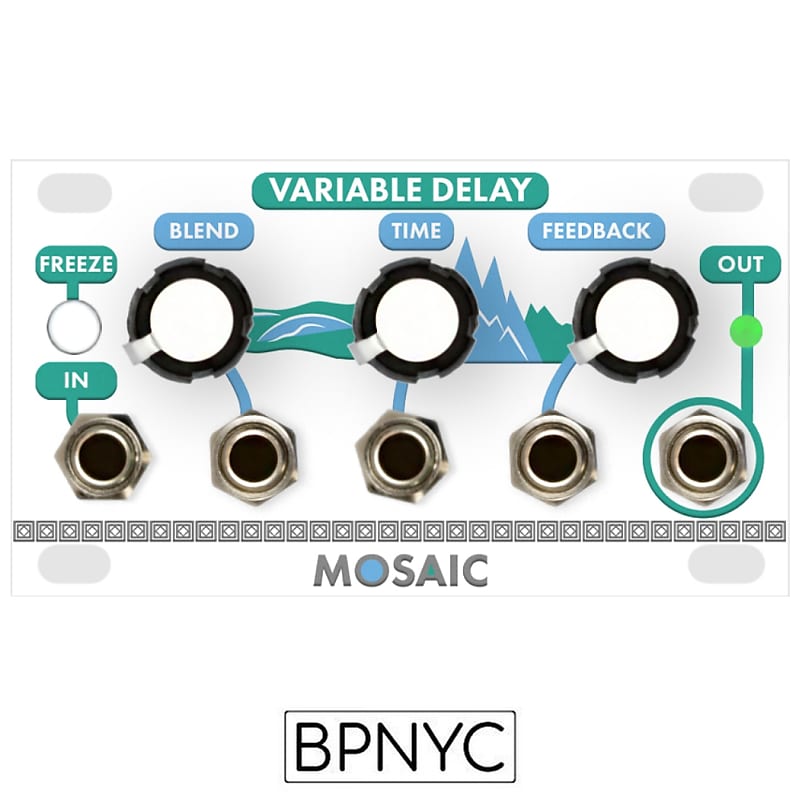 MOSAIC 1U Variable Delay White | Reverb