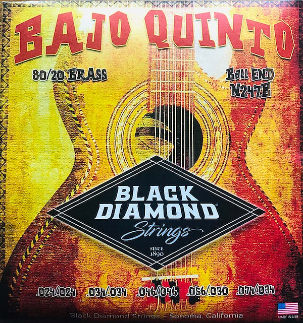 Black Diamond 80/20 Brass Bajo Quinto Strings (ball end) | Reverb