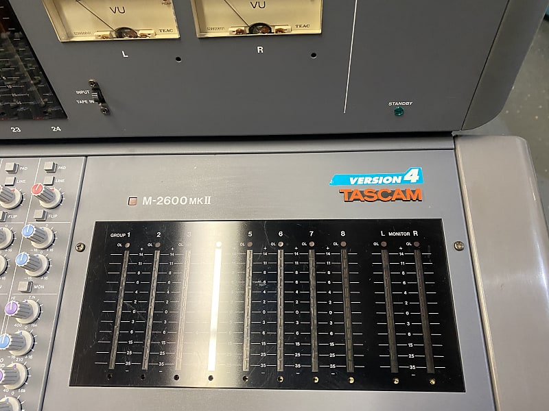 TASCAM M-2600 MkII Ver. 4 with Meter Bridge | Reverb