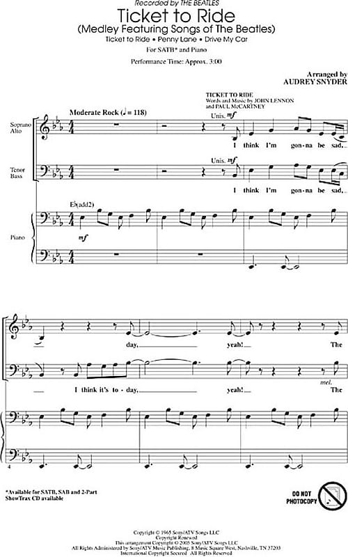 Ticket to Ride - (Medley Featuring Songs of The Beatles) | Reverb