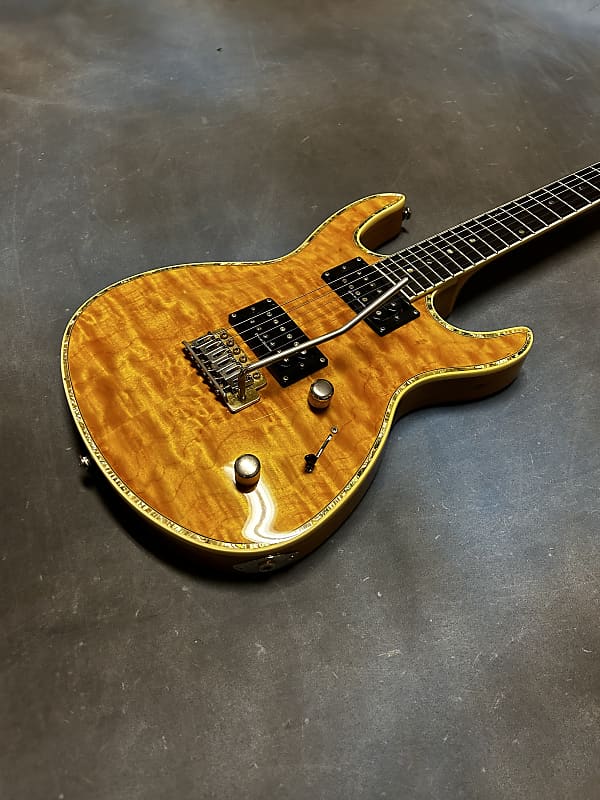 1998 Samick Artist Series Natural Quilt Korean Made FANCY | Reverb