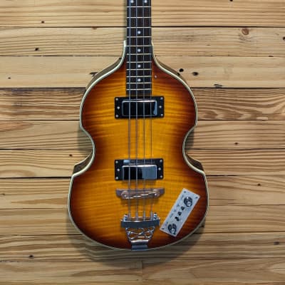 Rogue VB100 Violin Bass Guitar Vintage Sunburst | Reverb