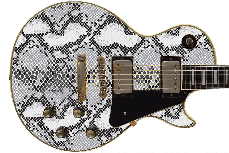 Sticka Steves Guitar Skin Axe Wrap Re-skin Black Gray | Reverb Canada