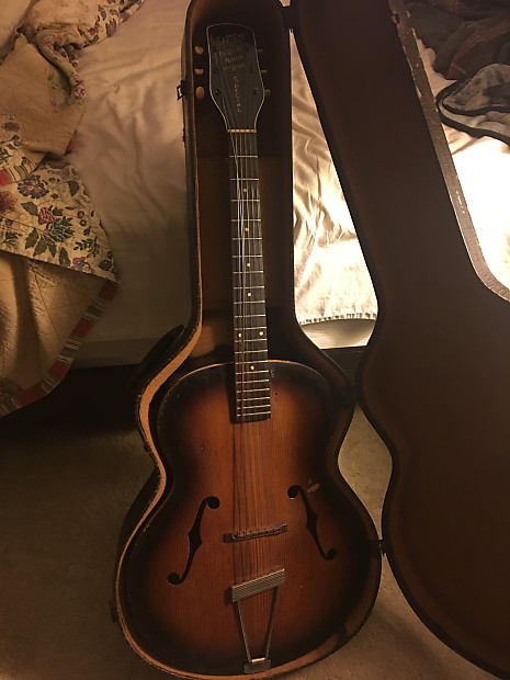 Gretsch "Red River Dave Special" New Yorker 1940s Sunburst | Reverb