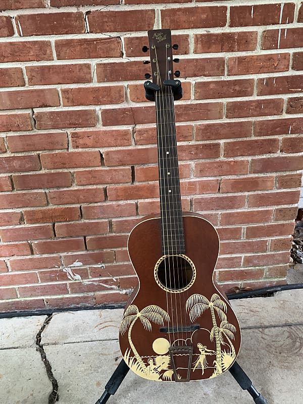 May Bell by Slingeland Parlor Guitar 1930s Hawaiian Stencil | Reverb