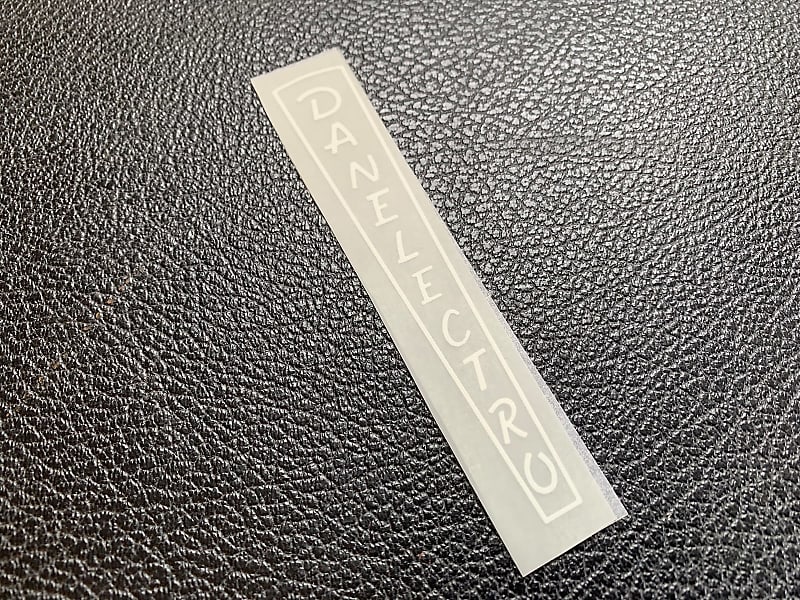 Danelectro Headstock Logo Decal White | Reverb UK