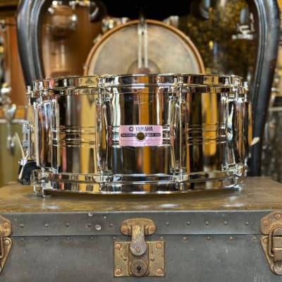 VINTAGE 1970's Slingerland 6.5x14 Chrome over Brass Snare | Reverb