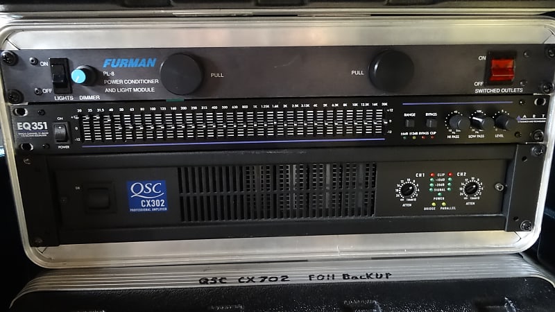 Built SKB Rack: Furman PL-8 power conditioner, ART EQ351 EQ, | Reverb