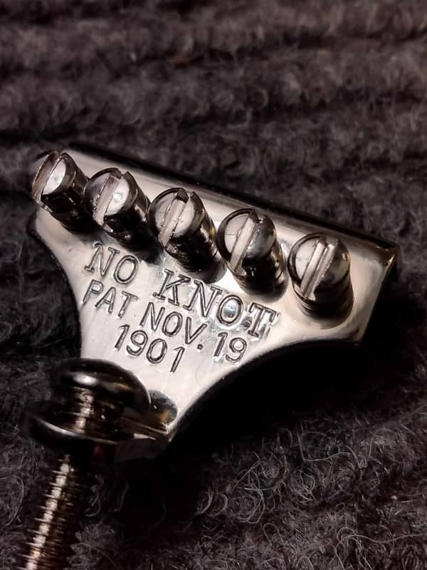 5-String Banjo Tailpiece "NO KNOT PAT NOV. 19 1901" | Reverb