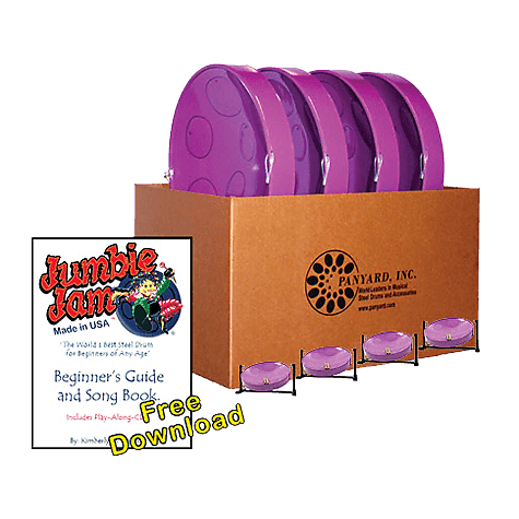 Panyard Jumbie Jam Steel Drum Kit Educator 4-Pack - Table Top | Reverb