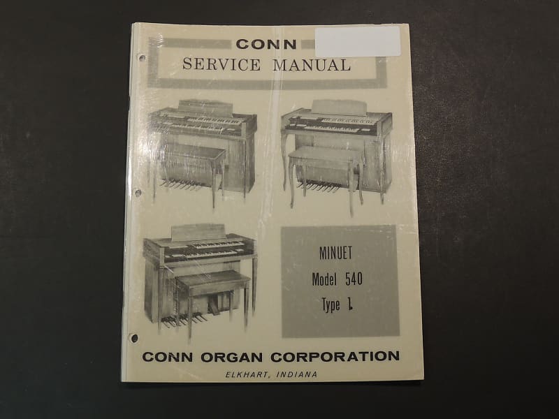 Conn Minuet Model 540 Type 1 Service Manual [Three Wave | Reverb