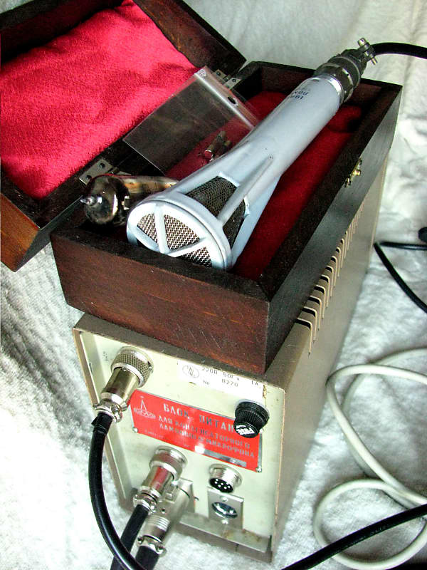 Vintage Russian Tube Microphone Lomo 19A19 with Tube Power | Reverb