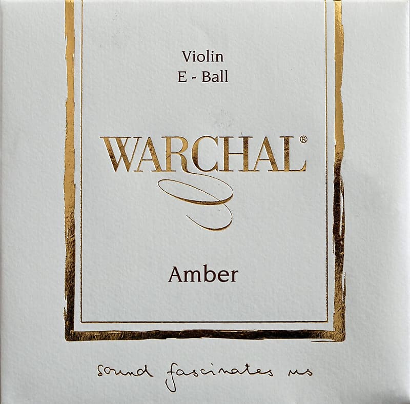 Warchal Amber Violin E String - Stainless Steel: Med Ball | Reverb
