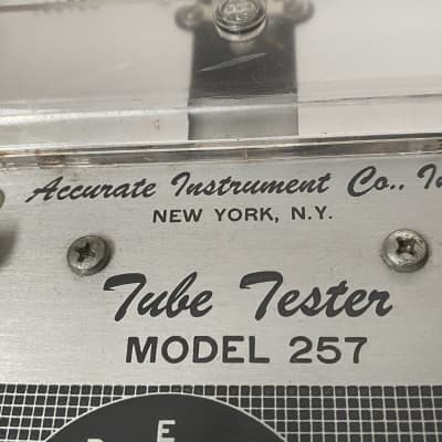 Accurate instrument 257 tube tester | Reverb