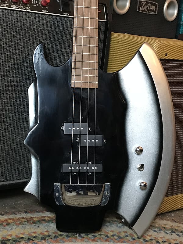 Cort Gene Simmons Axe Bass KISS 2010s Black/Silver | Reverb