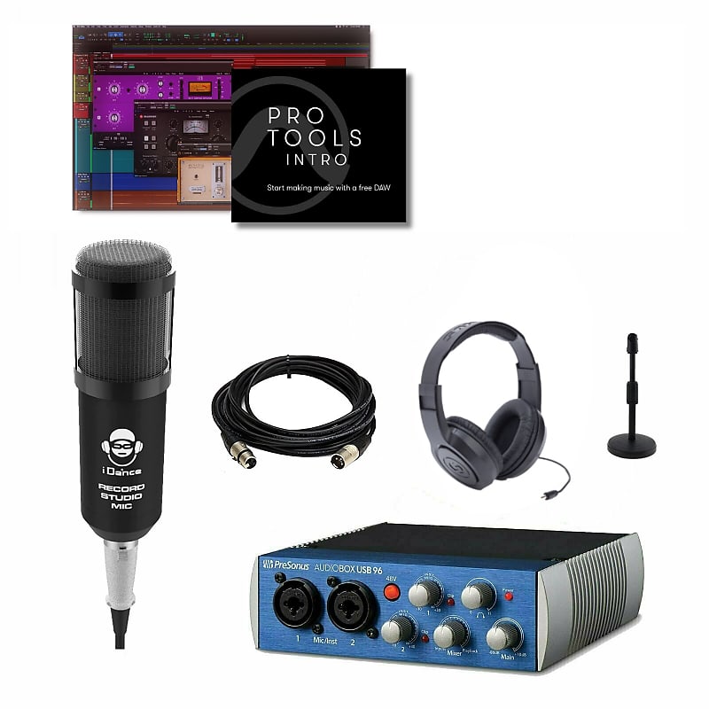 Presonus Audiobox 96K Home Recording Bundle Set Pro Tools | Reverb