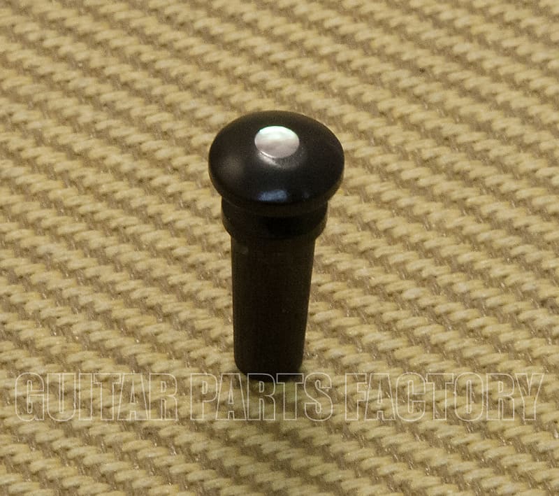 AD-ENDPIN Ebony Wood Acoustic Guitar End Pin with Abalone Dot | Reverb