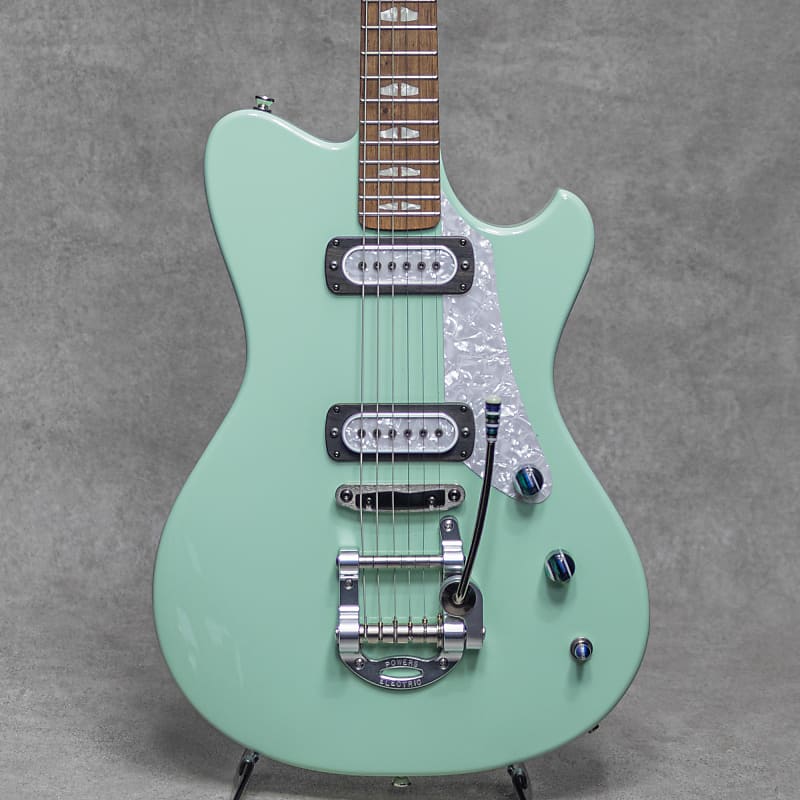 Powers Electric A-Type / PF42 / Camtail / Mint Green | Reverb Canada