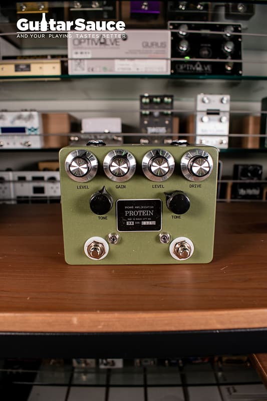 Browne Amplification The Protein Dual Overdrive Pedal Green | Reverb