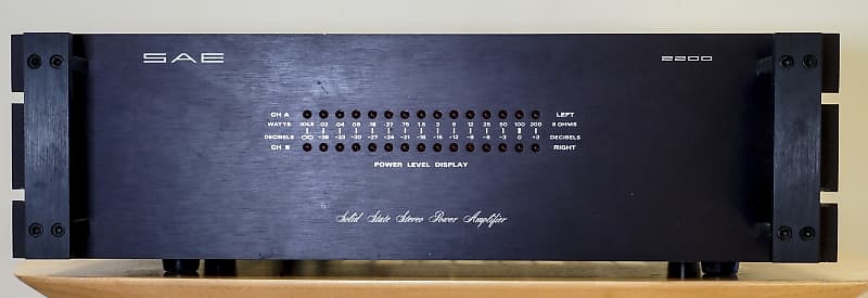 SAE 2200 100W/Chan Solid-State Stereo Power Amplifier, Rack | Reverb