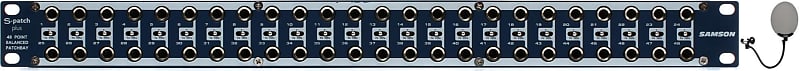 Samson S-Patch Plus 48-point Balanced Patchbay Bundle with | Reverb