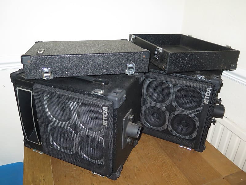 2 x TOA RS-20 - 4x4" driver + horn passive speaker monitor - | Reverb