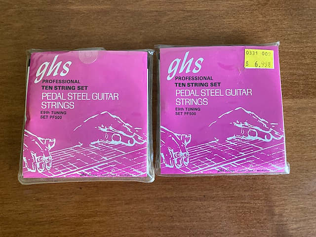 GHS TWO SETS OF GHS TEN STRING PEDAL STEEL GUITAR STRINGS | Reverb
