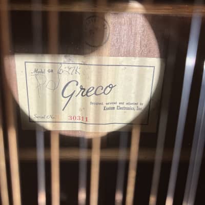 Greco GR-627K 60s/70s - Natural wood | Reverb