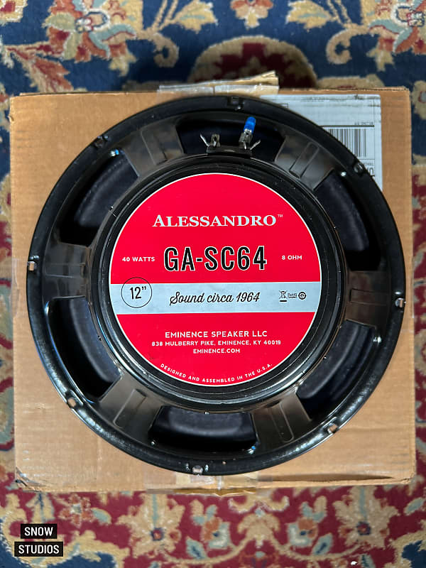Eminence GA-SC64 12” Alessandro 8ohm Speaker | Reverb Eminence GA-SC64 12” Alessandro 8ohm Speaker | Reverb