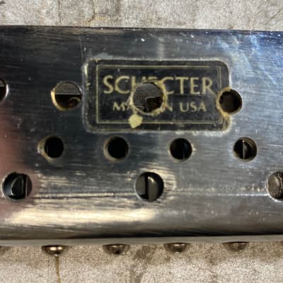 Schecter Hardtail Bridge 1980s - Chrome Plated Brass | Reverb