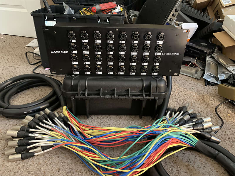 Seismic Audio - 32 Channel XLR/TRS Combo Splitter Snake Cable | Reverb