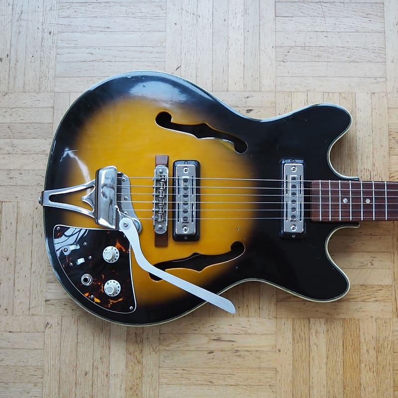 Teisco EP-8T Thinline guitar ~1967 made in Japan | Reverb